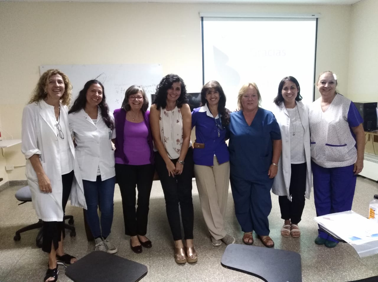 Dr. Marcela Brocco, grant program recipient, and her team from ...